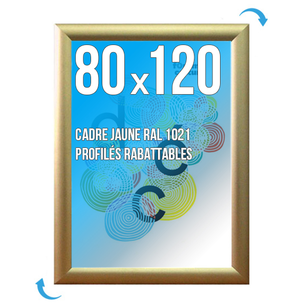 Clic-clac wall display frame 80x120 cm gold | Goodies | 01649V0169188