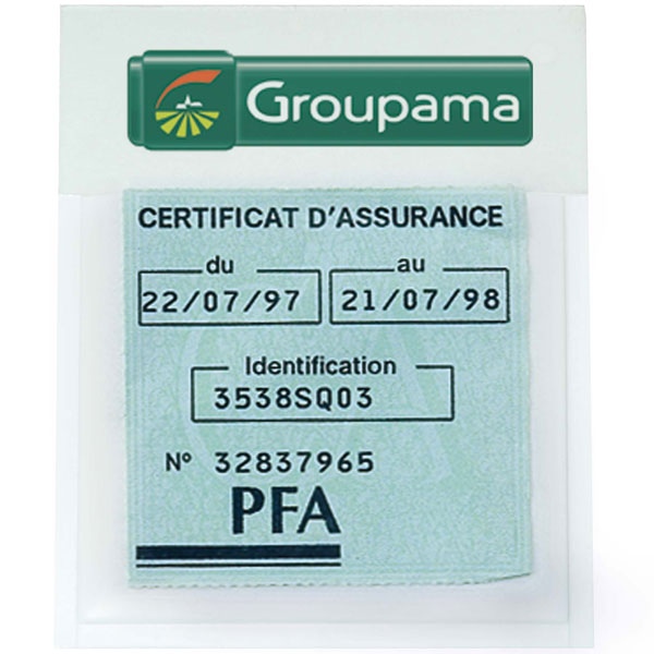 Adhesive insurance sticker holder | Promotional item | 00017V0005893