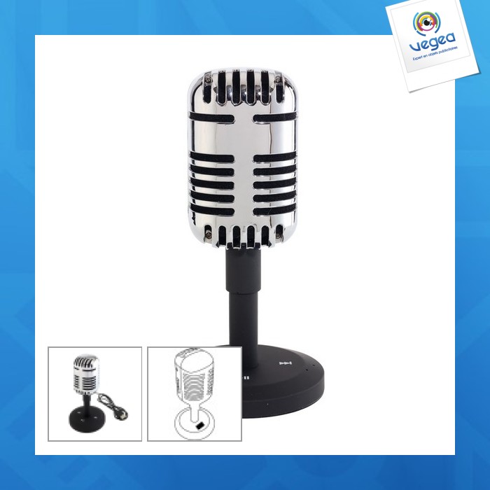 Retro Microphone With Stand